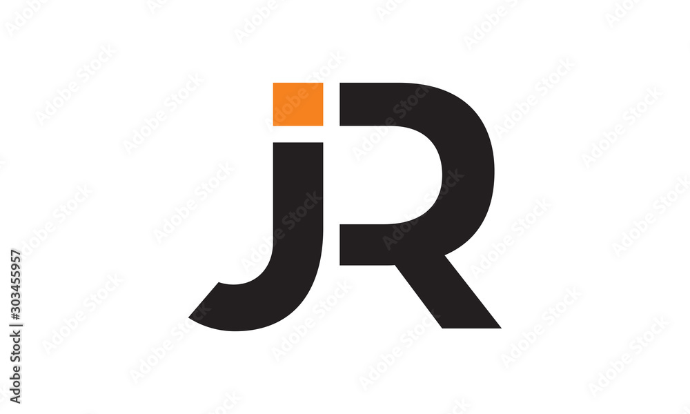 Abstract JR logo vector Stock Vector | Adobe Stock