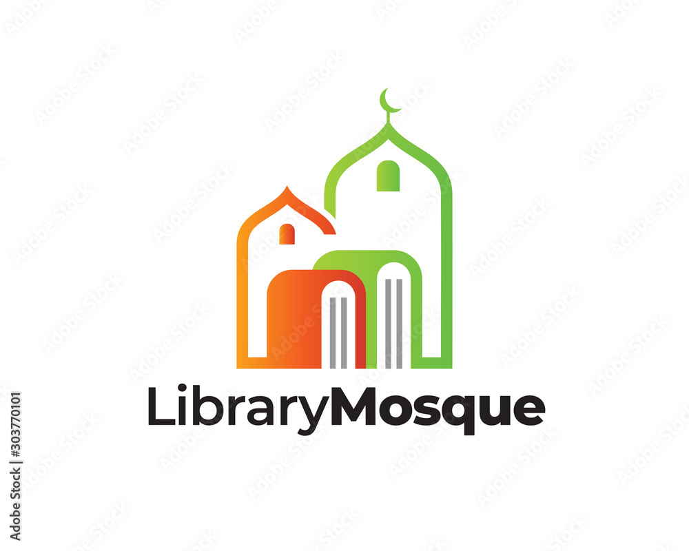 religion book logo design vector Stock Vector | Adobe Stock
