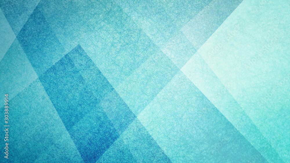 abstract blue green background triangle design with layers of geometric ...
