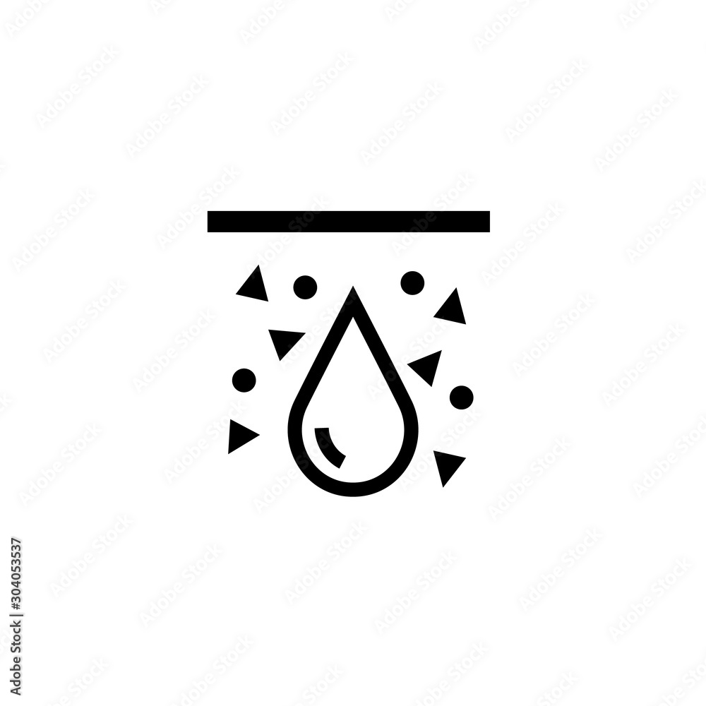 Soil moisture icon. Clipart image isolated on white background Stock ...