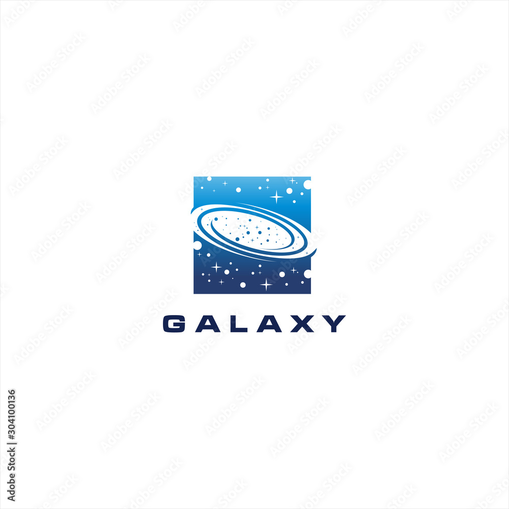 Galaxy logo design template idea and inspiration Stock Vector | Adobe Stock