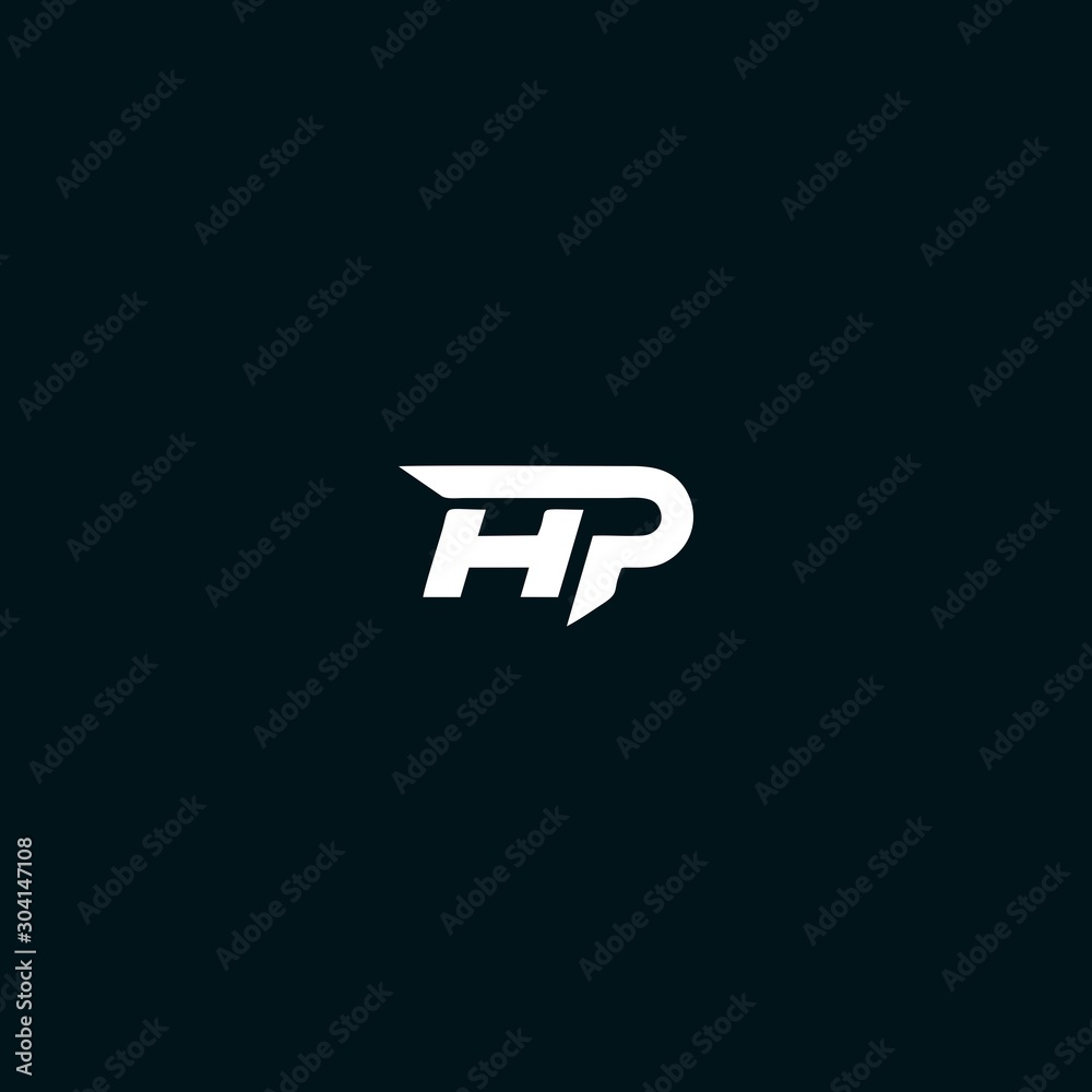 HP initial logo design vector Stock Vector | Adobe Stock