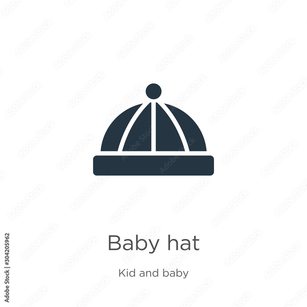 Baby hat icon vector. Trendy flat baby hat icon from kid and baby ...