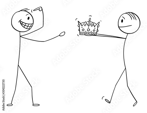 Vector cartoon stick figure drawing conceptual illustration of man ...