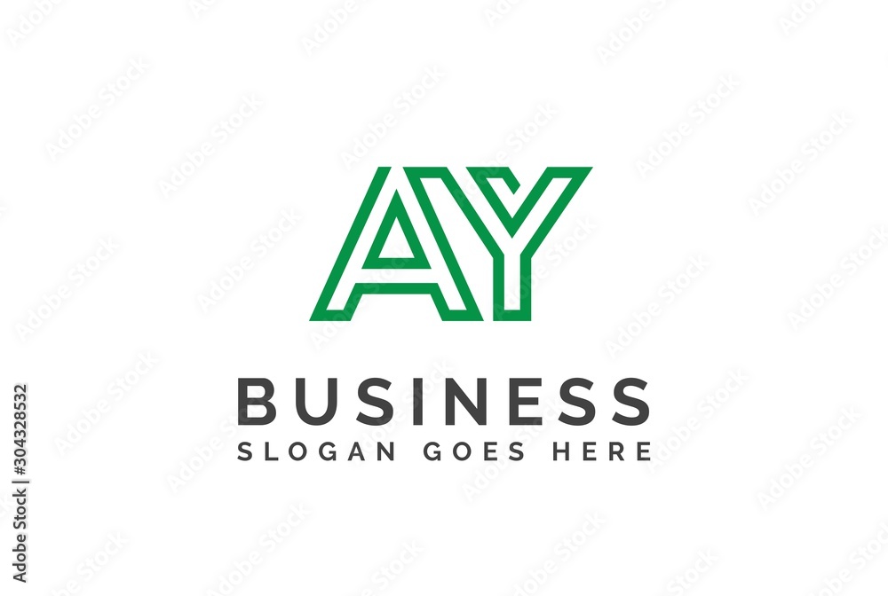Green initial letter AY logo vector template Stock Vector | Adobe Stock
