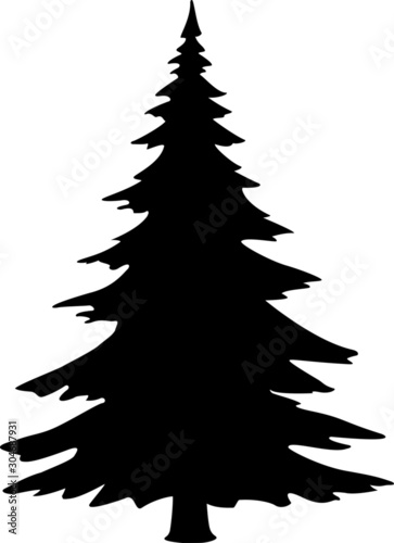Tanne Silhouette – kaufen Sie diese Vektorgrafik und finden Sie ...