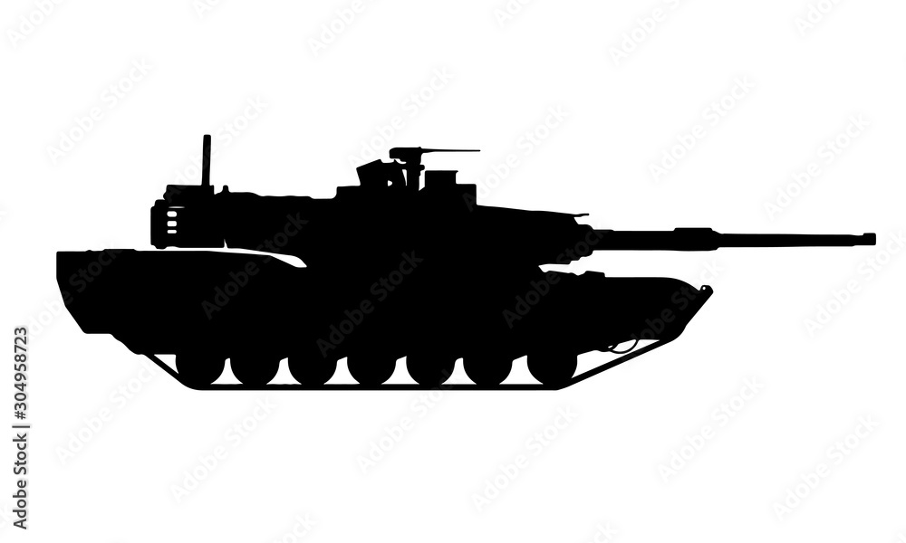 US Army M1A2 tank silhouette Stock Vector | Adobe Stock