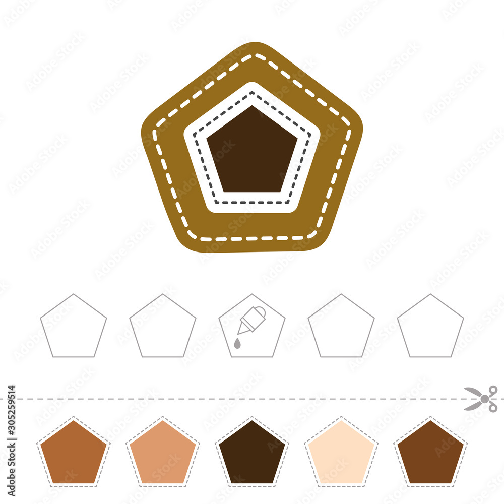 Learn shapes and geometric figures. Preschool or kindergarten worksheet ...