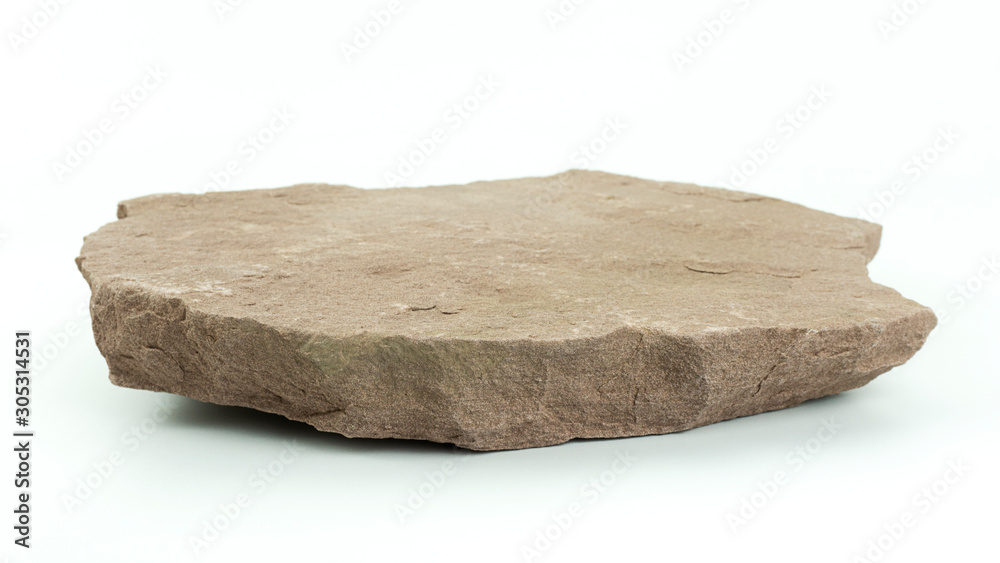 Stone isolated on white background, construction work decorate large ...