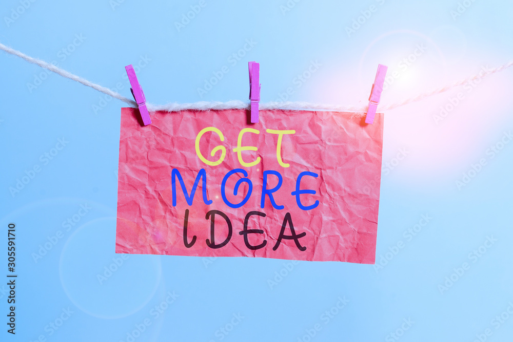 Handwriting text writing Get More Idea. Conceptual photo Random Input ...