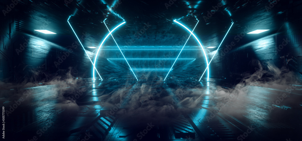 Smoke Fog Mist Neon Glowing Laser Podium Sci Fi Futuristic Circle Lines ... Smoke Fog Mist Neon Glowing Laser Podium Sci Fi Futuristic Circle Lines ...