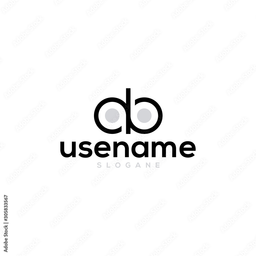 db company logo black and white Stock Vector | Adobe Stock