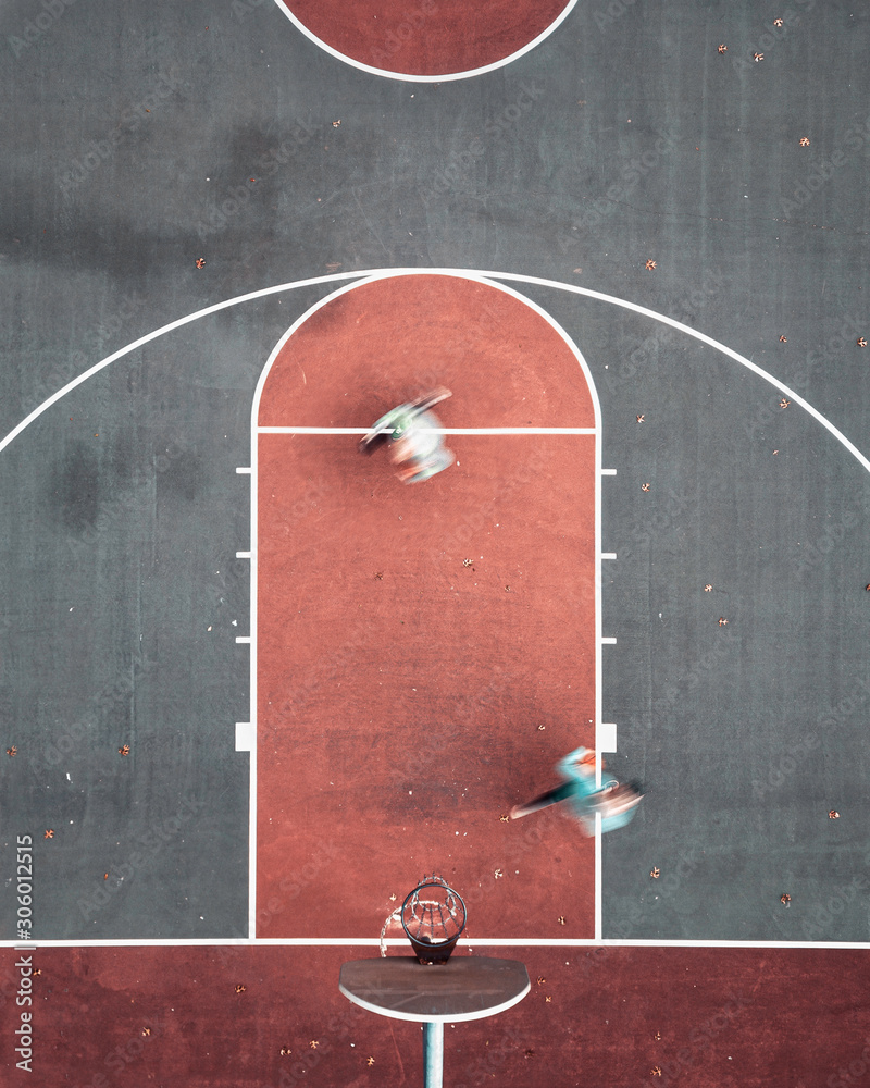 Running a Basketball Drill Stock Photo | Adobe Stock