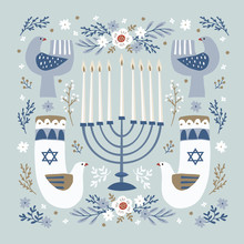 Happy Hanukkah Greeting Card Free Stock Photo - Public Domain Pictures