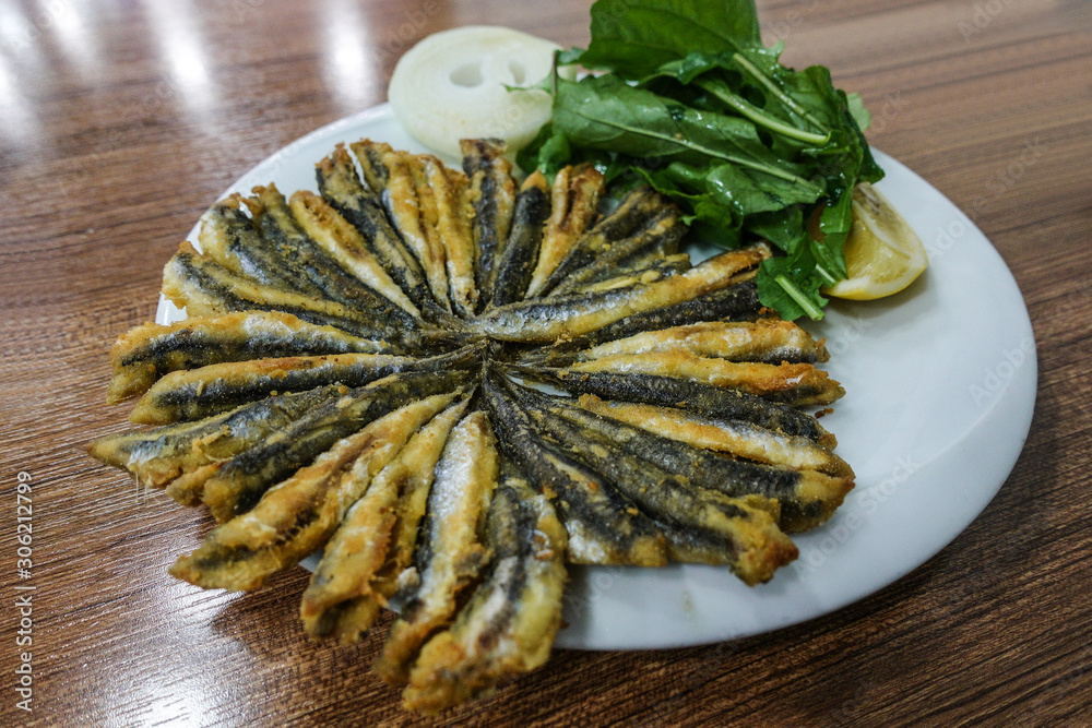 Turkish Fried Anchovy, Hamsi Tava Stock Photo | Adobe Stock