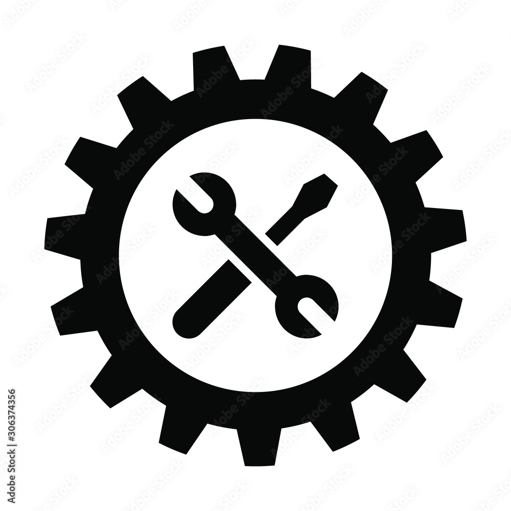 Tools vector icon. settings illustration sign. repair symbol or logo ...