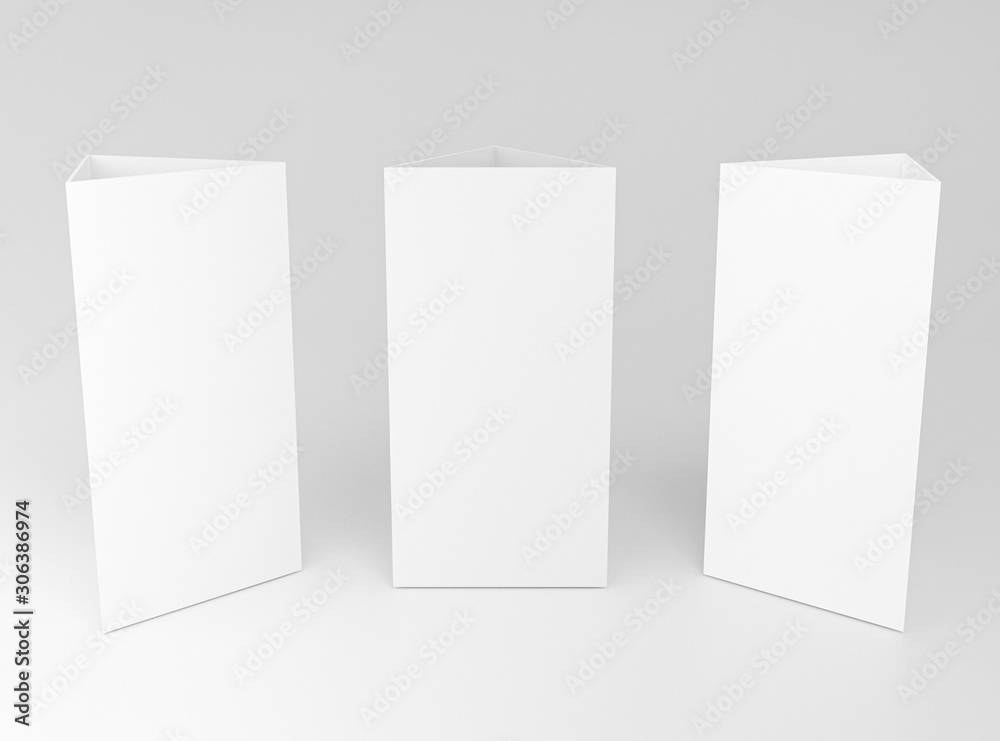 Promotional table talker isolated on white background with clipping ...