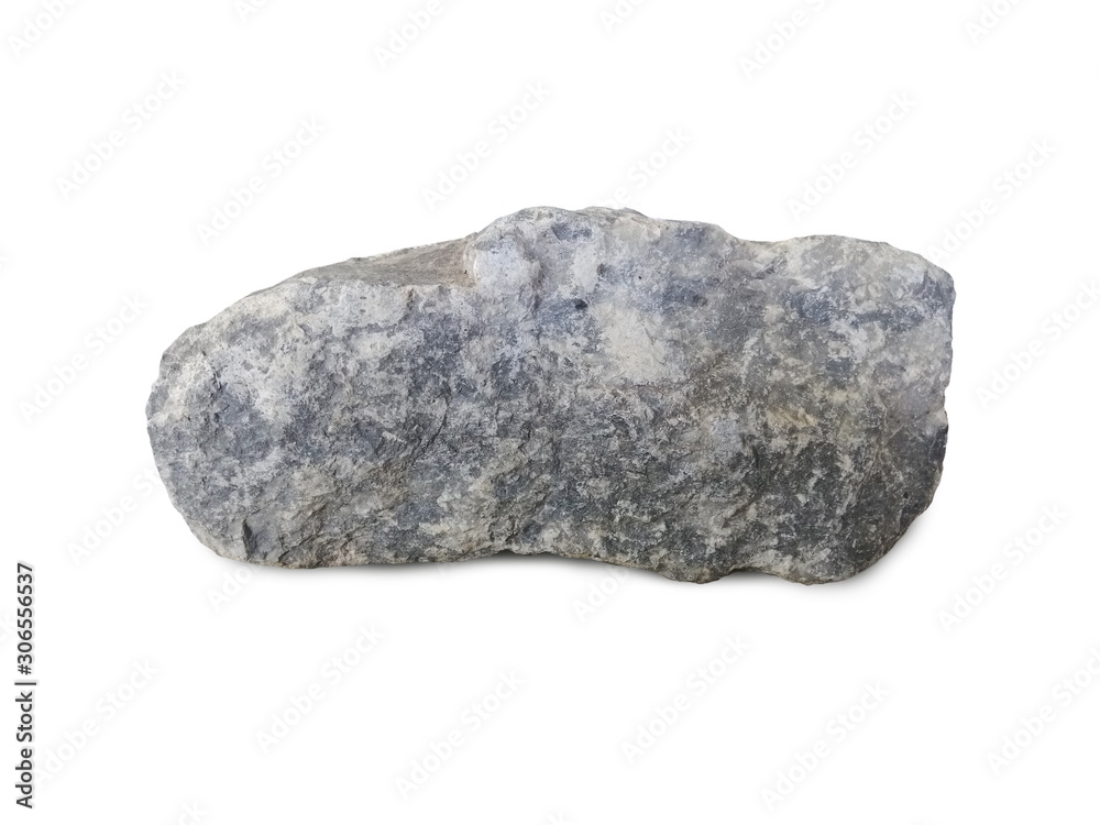 Limestone isolated on white background. Limestone is a sedimentary rock ...