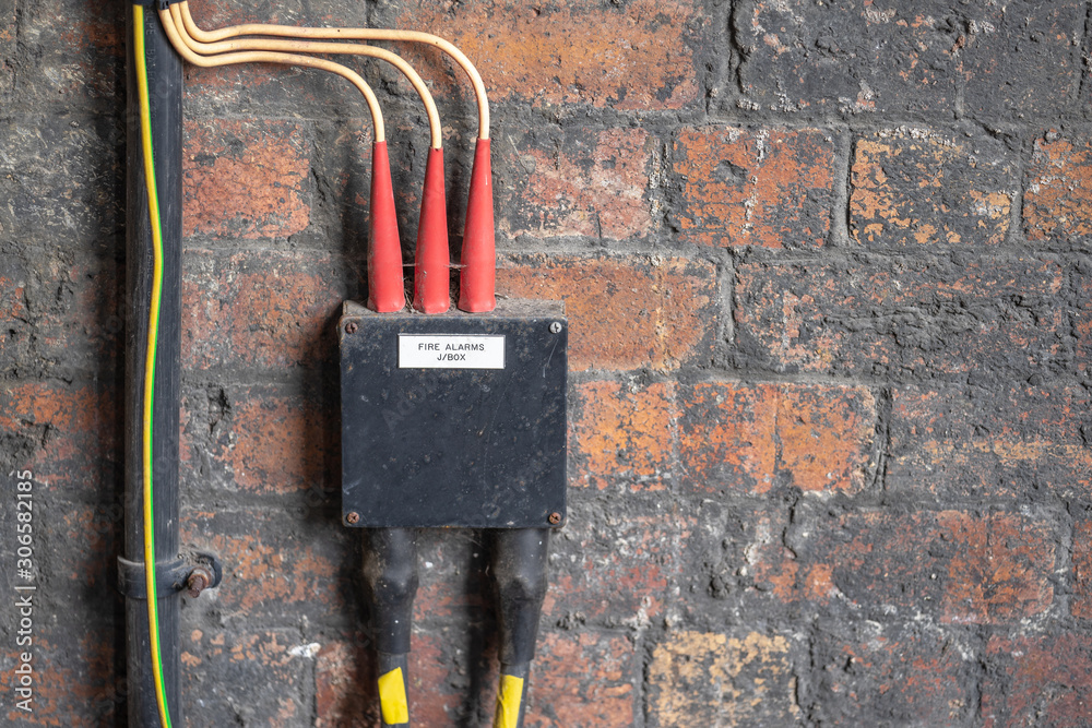 Fire Alarm Electrical Junction Box Stock Photo | Adobe Stock