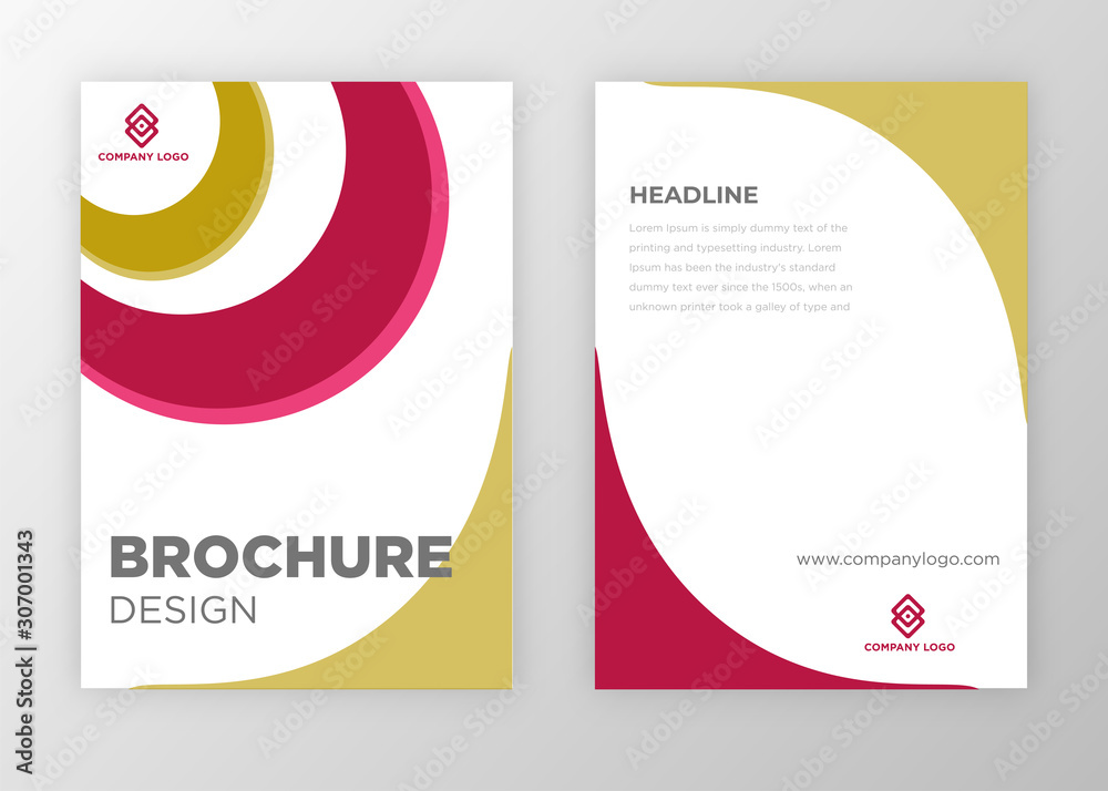 Brochure template design vector. Modern design with abstract and ...