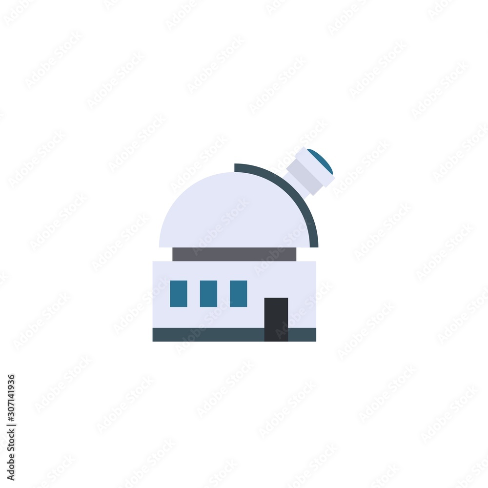 observatory creative icon. flat illustration. From Space Exploration ...