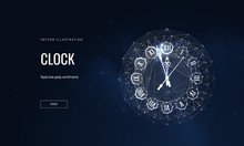 Clock Face Decorative Blue Free Stock Photo - Public Domain Pictures