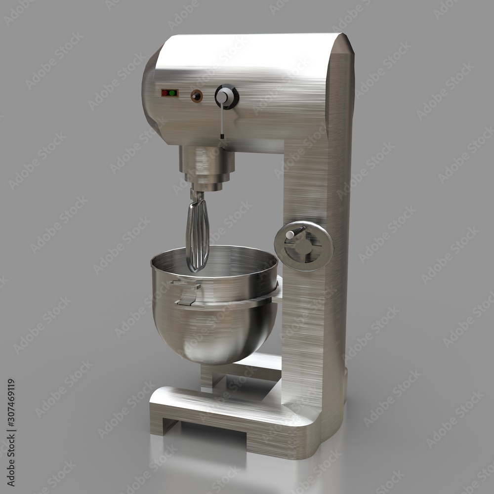 Professional mixer for restaurants, cafes and pastry shops. 3d ...