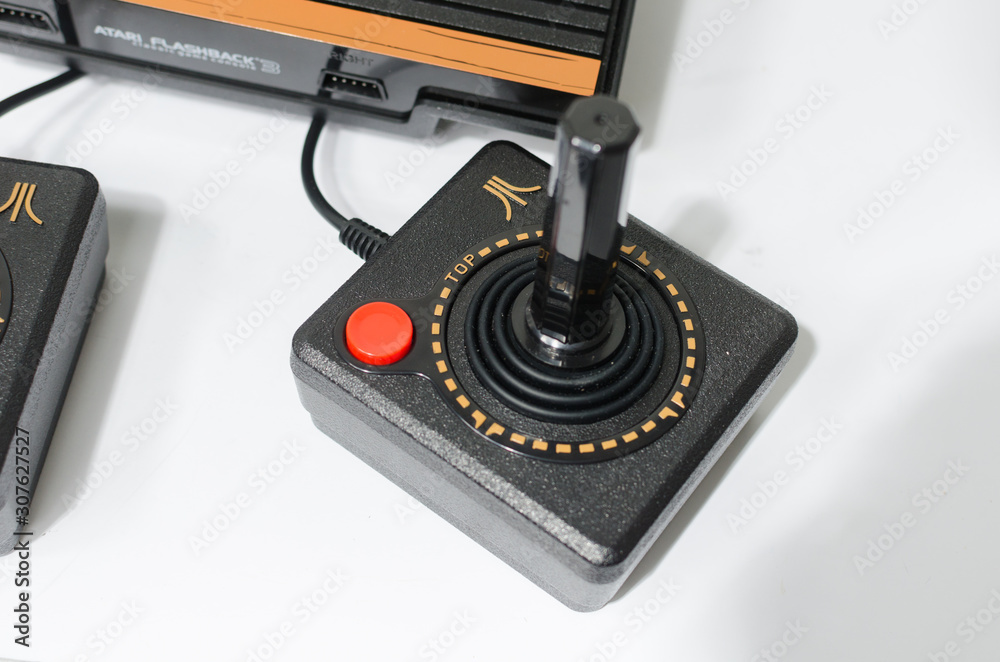 london, england, 05/05/2018 A Retro vintage atari flashback 3 arcade ...