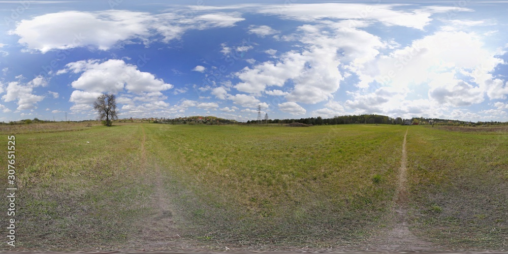 Spring landscape HDRI Panorama Stock Photo | Adobe Stock