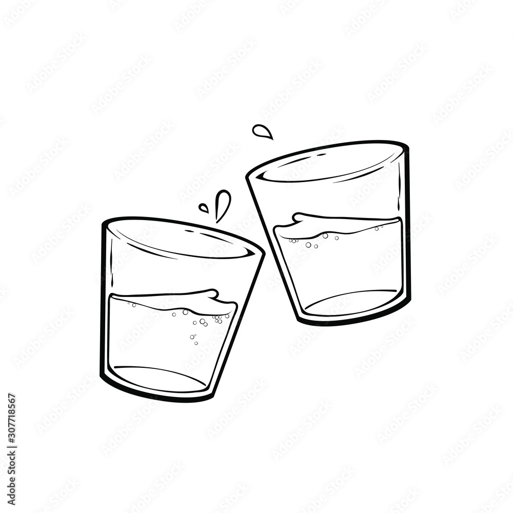 Shot Glass Drawing
