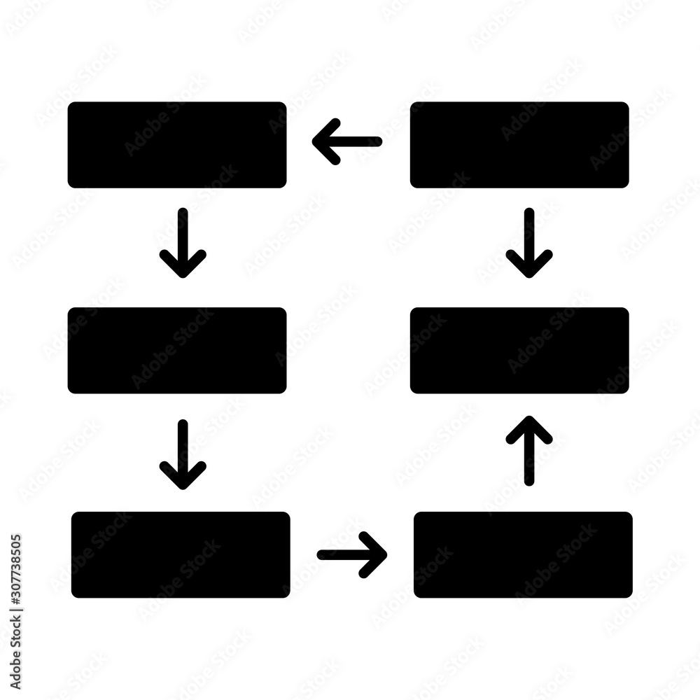Vector de Stock Connection diagram glyph icon. Wiring chart. Progress ...