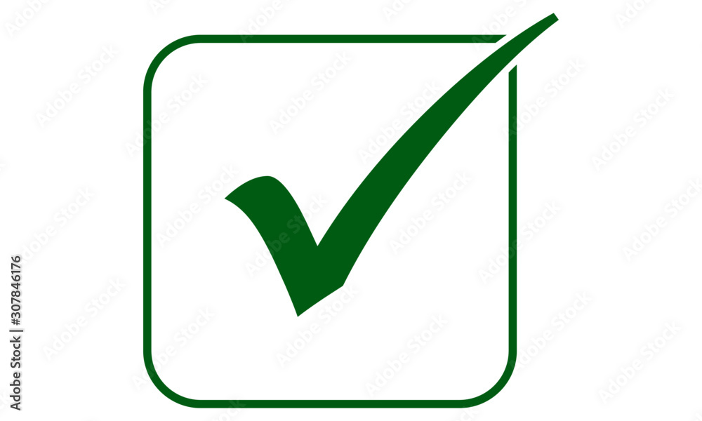 Check mark symbol. Check mark icon Stock Vector | Adobe Stock
