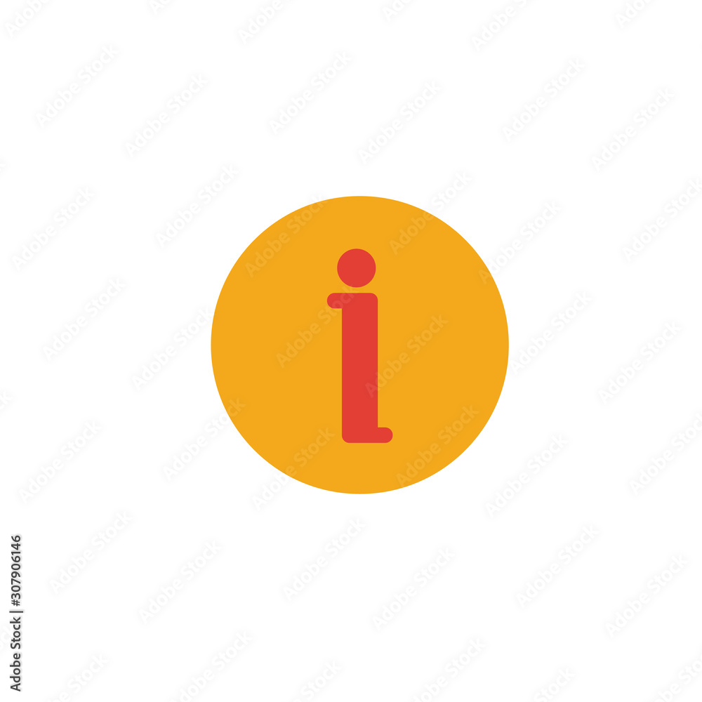 Information icon. Simple element from shopping center sign icons ...