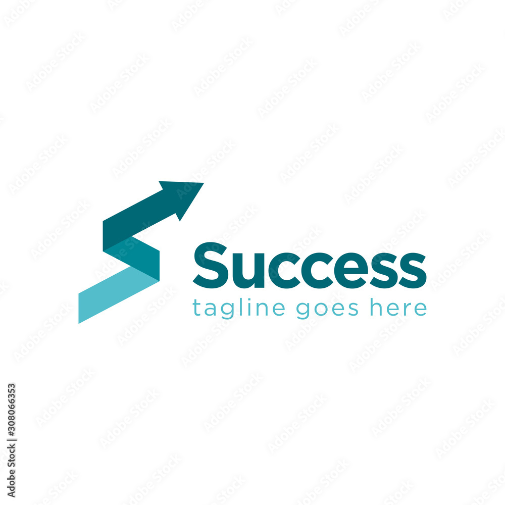 letter S trade marketing logo design vector. with initial S as chart ...