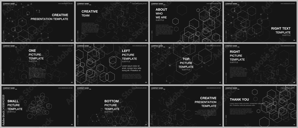 Vector de Stock Presentation design vector templates, multipurpose ...