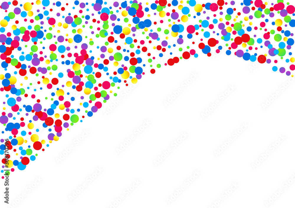 Orange Polka Effect Design. Invitation Dot Banner. Celebration ...