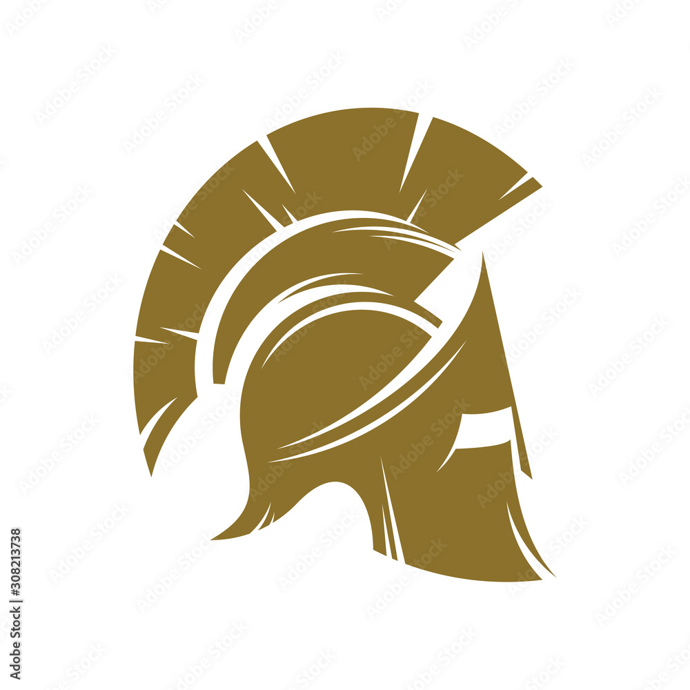 Spartan Logo Design Vector Template, Spartan Helmet Logo Concept ...