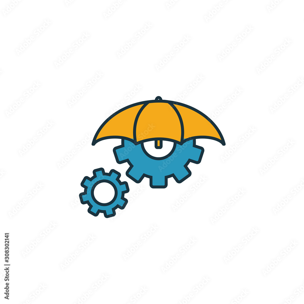 Risk Management icon. Simple element from risk management icons ...