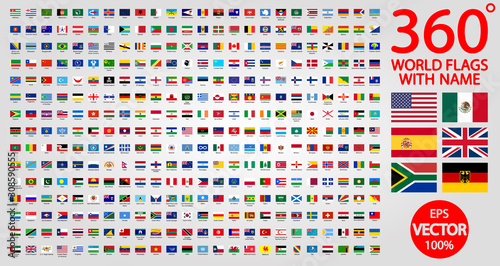 All Official National Flags Of The World Circular Design 360 World
