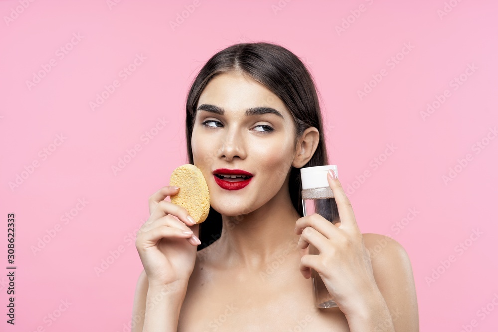 beautiful woman bare shoulders clean skin Stock Photo | Adobe Stock