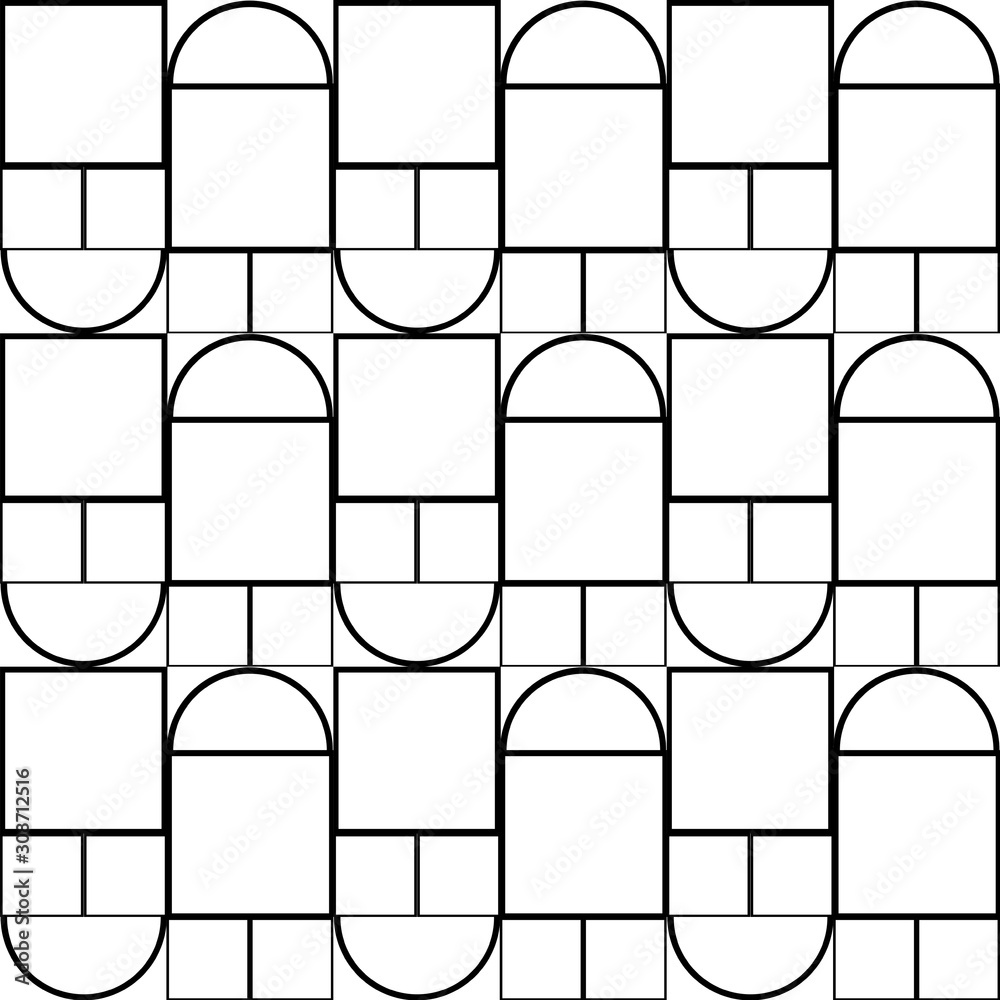 Colouring shapes page optical illusion effect. Simple shapes to form ...