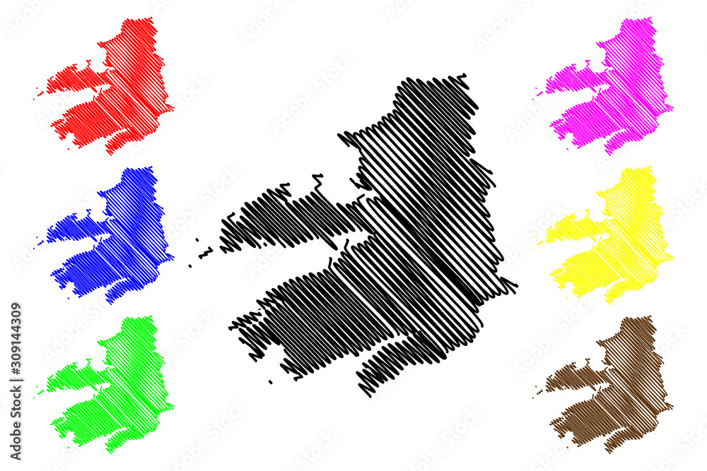 Stock-Vektorgrafik „Kerry County Council (Republic of Ireland, Counties ...