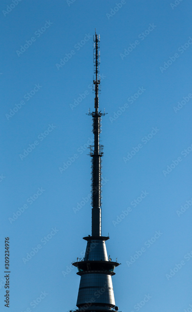 Auckland Sky Tower tip. Stock Photo | Adobe Stock
