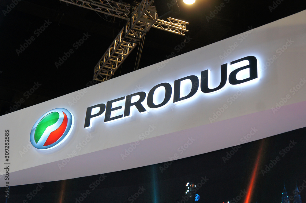 KUALA LUMPUR, MALAYSIA -MARCH 23, 2018: Selected focused on Perodua car ...