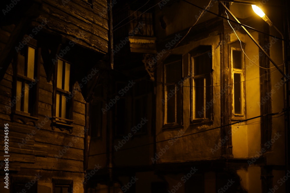 Authentic wooden houses in Sinop, Turkey.historical Greek houses and an ...