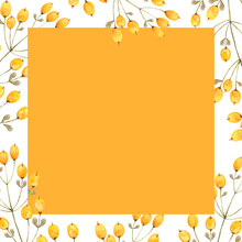 Yellow Decorative Frame Free Stock Photo - Public Domain Pictures