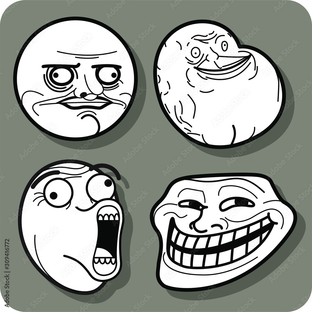 Vetor Vector Memes do Stock | Adobe Stock