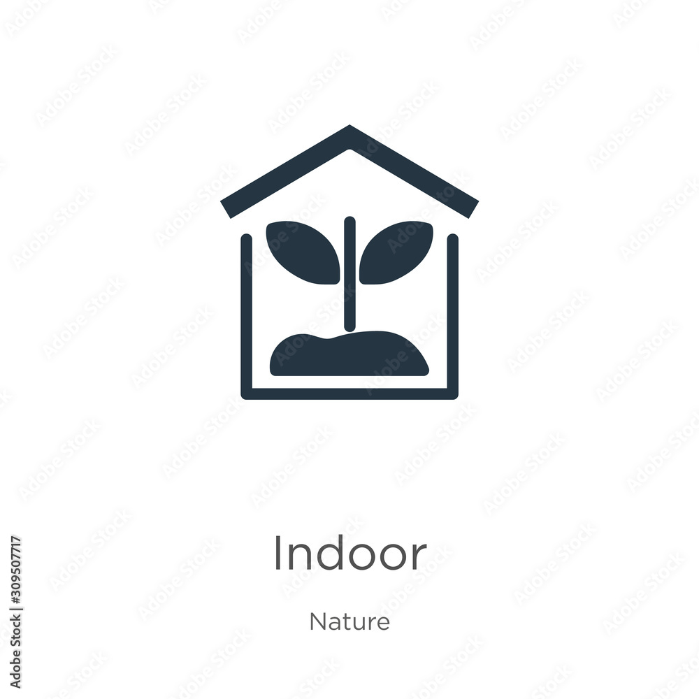 Indoor icon vector. Trendy flat indoor icon from nature collection ...