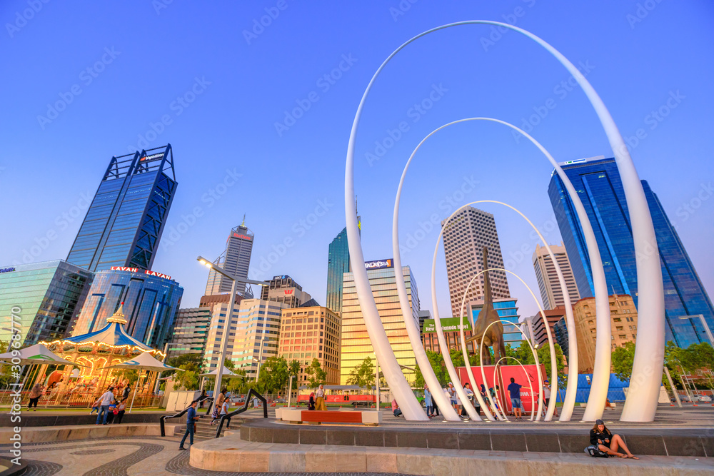 Foto de Stock Perth, Australia - Jan 6, 2018: famous landmark in Perth ...