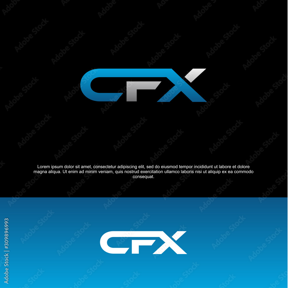 CFX initials for fitness companies, initial logos for the gym and cross ...